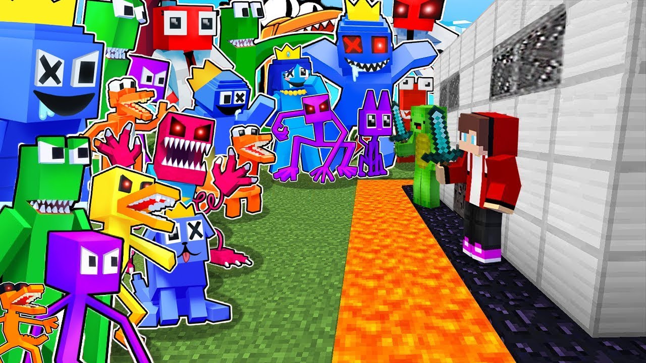 Best of Rainbow Friends vs The Most SECURE Minecraft House - gameplay Mikey and JJ (Maizen ...