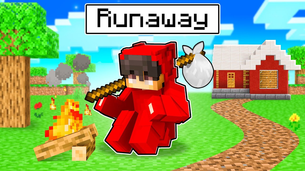 Cash RUNS AWAY In Minecraft! - Minecraft videos