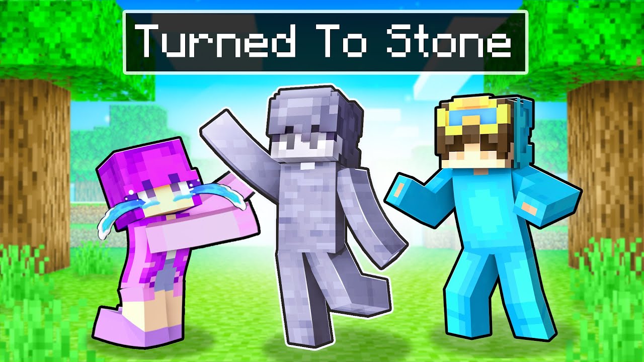 Cash TURNED TO STONE In Minecraft! - Minecraft videos