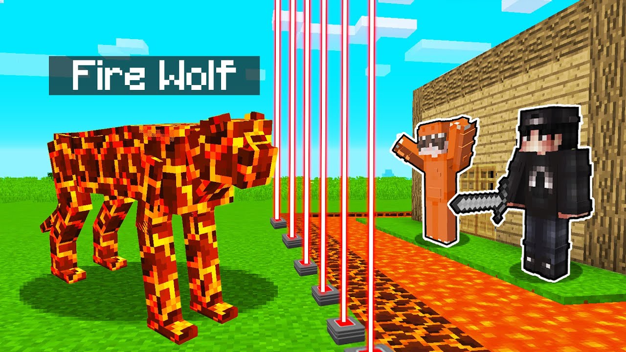 Fire Mobs vs The Most Secure Minecraft House! - Minecraft videos