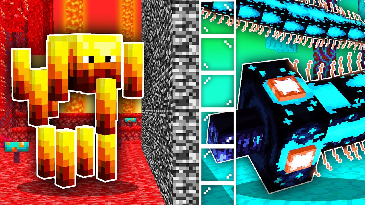 I CHEATED With OP BOSSES In a NETHER MOB BATTLE!!! - Minecraft videos