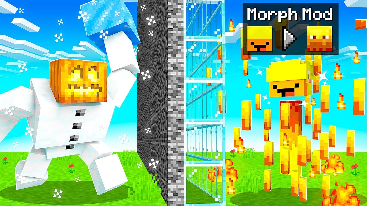 I Cheated with a MORPH MOD in a Mob Battle! - Minecraft videos