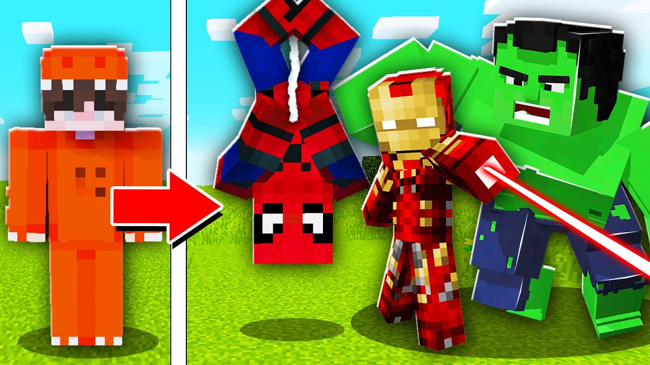 I Pranked My Friend as EVERY SUPERHERO in Minecraft! - Minecraft videos
