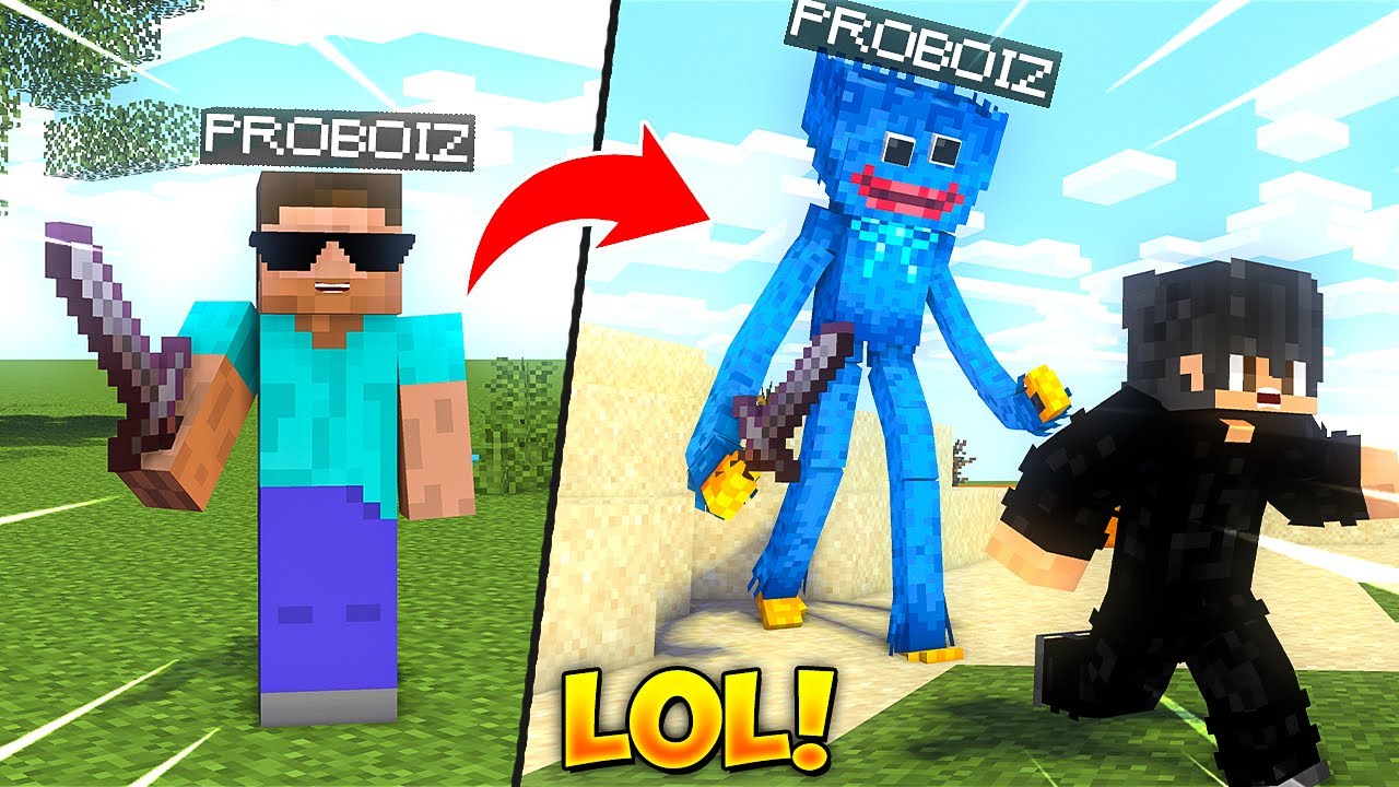 I Trolled My Friend As Huggy Wuggy in Minecraft @junkeyy - Minecraft videos