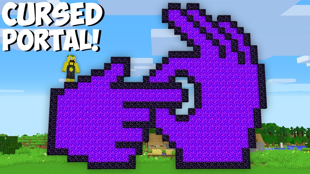 I found NEW WAY TO BUILD THE CURSED STRANGEST PORTAL in Minecraft ...