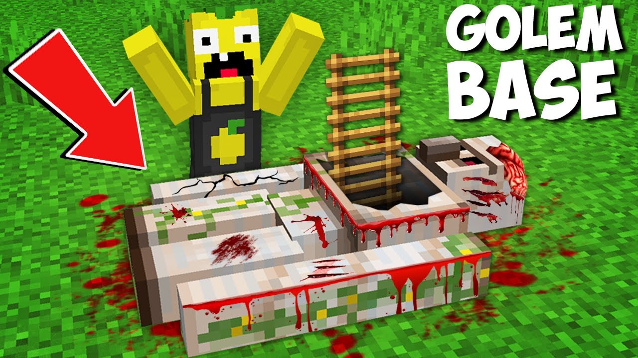 I found SECRET PASSAGE INSIDE DEAD GOLEM in Minecraft ! SECRET GOLEM BASE ! - Minecraft videos