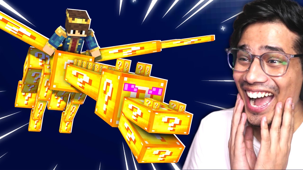 Minecraft, But Everything You Touch Turns To LUCKY BLOCKS ...