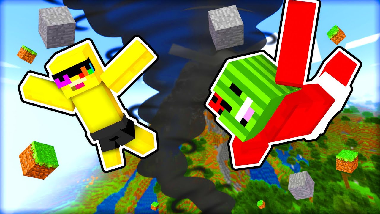 Minecraft: INSANE TORNADO MOD (REAL-LIFE DISASTERS!) - Minecraft videos