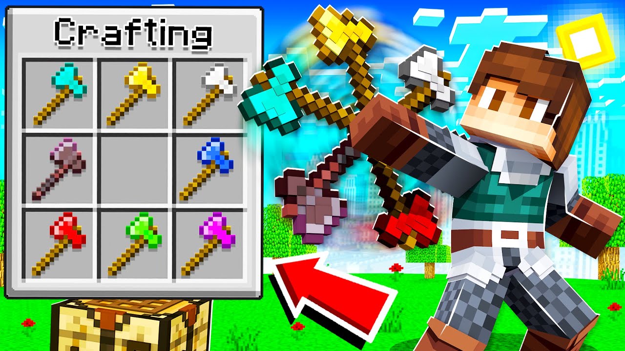 Minecraft, but you can COMBINE EVERY TOOL! - Minecraft videos