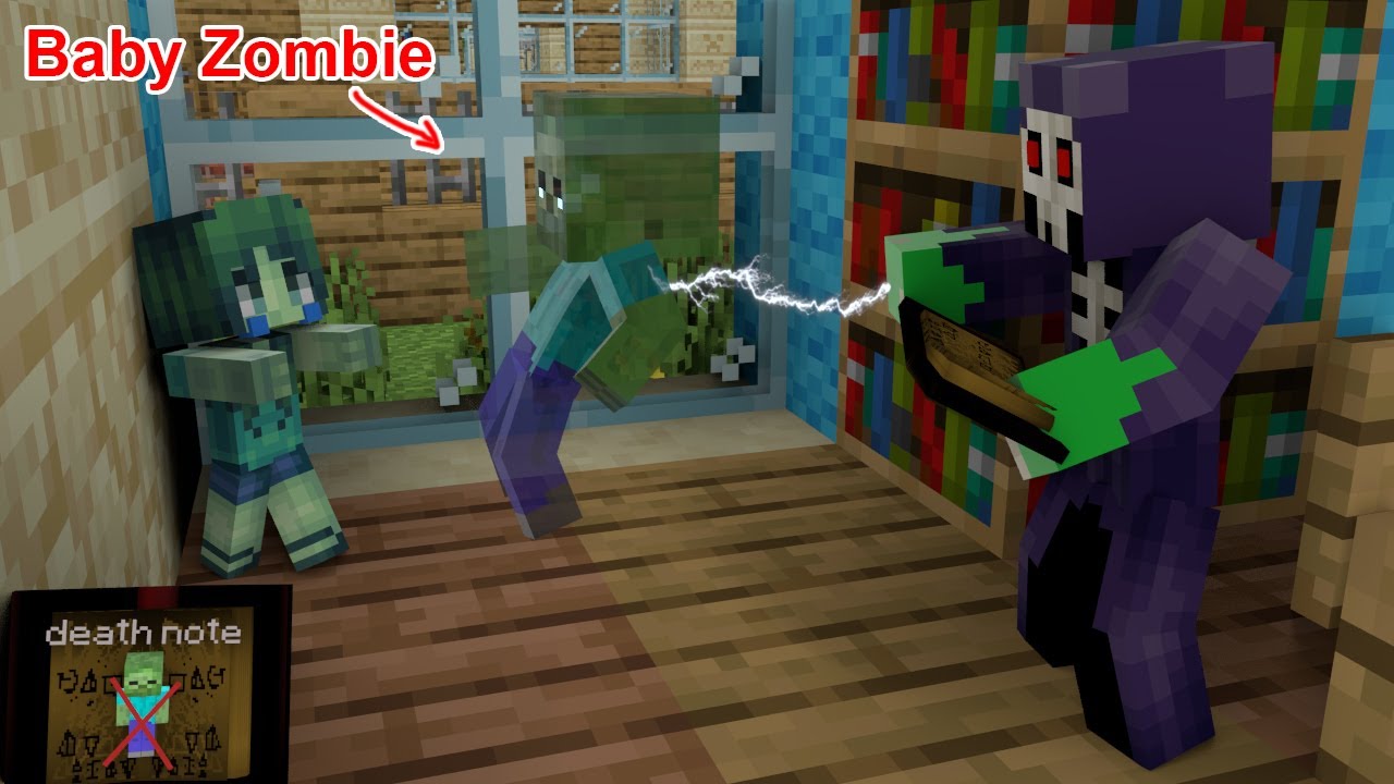 Monster School : Baby Zombie And Death Note - Minecraft Animation ...