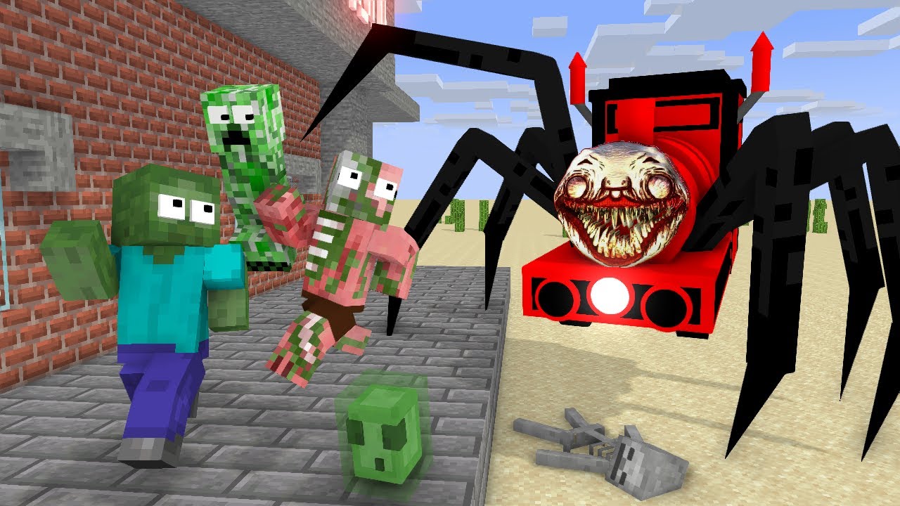 Monster School : CHOO CHOO CHARLES Horror Challenge - Minecraft ...