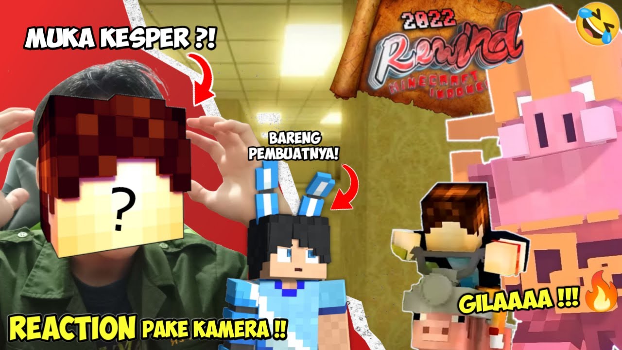 Nunjukin MUKA, Sambil Reaction REWIND MINECRAFT 2022 !! - Minecraft videos