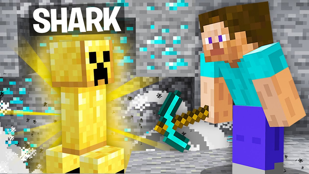 Playing Minecraft as a HELPFUL Golden Creeper - Minecraft videos