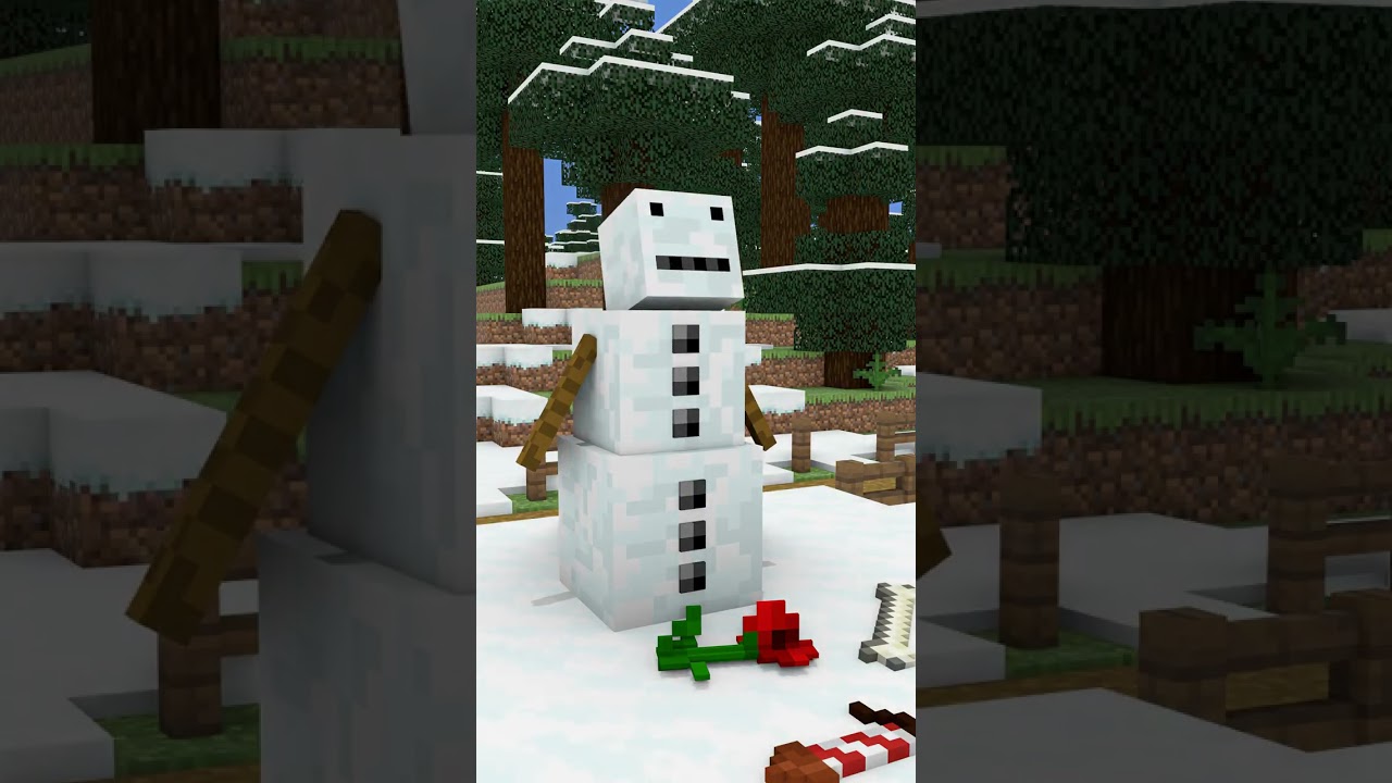 SNOWMAN & BABIES MONSTER - Monster School Minecraft Animation ...