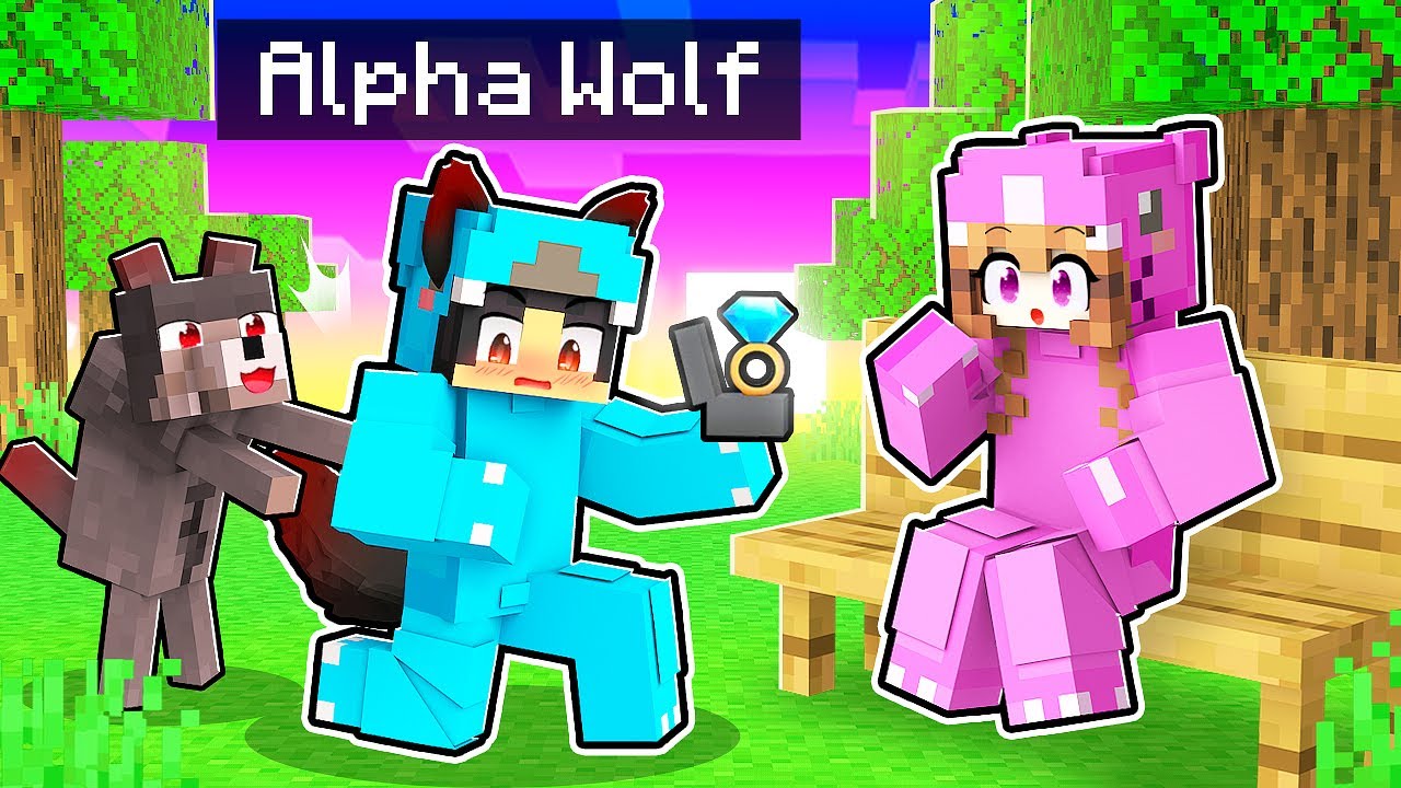 The ALPHA Wolf's FAMILY In Minecraft! - Minecraft videos