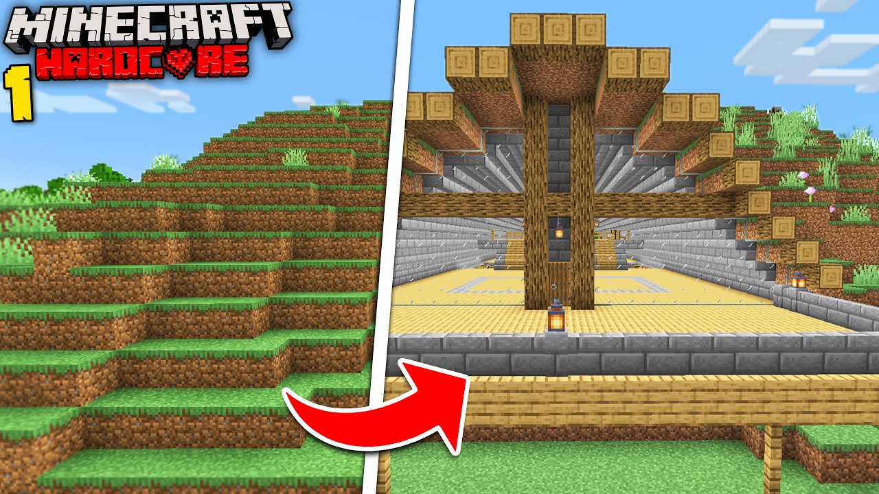 The BEST START In Minecraft Hardcore EVER! - Minecraft videos