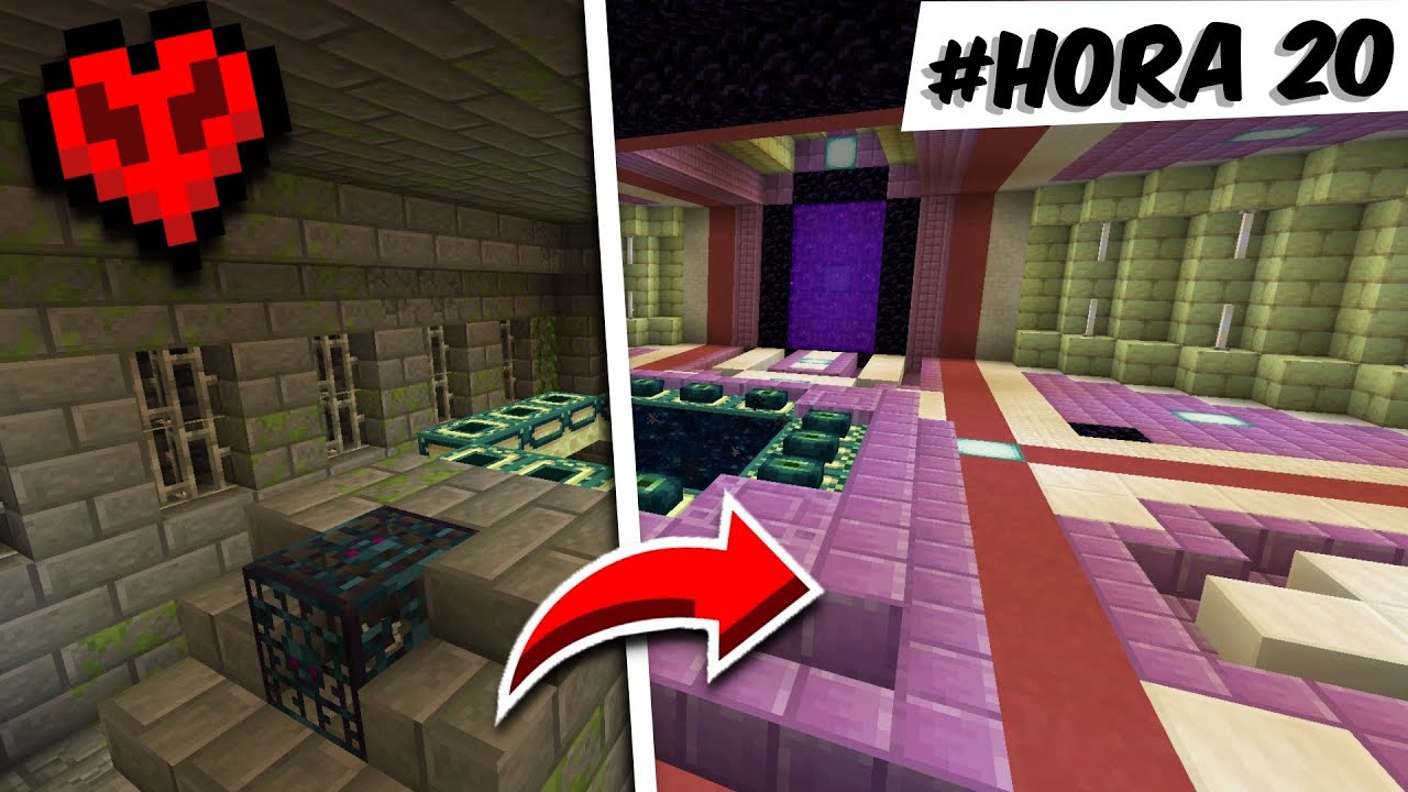 Transforme TODO EL PORTAL DEL END en Minecraft Hardcore - Minecraft videos