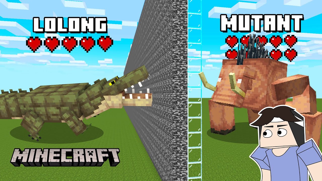 100 Lolong Vs Mutant Hoglins Minecraft Minecraft Videos