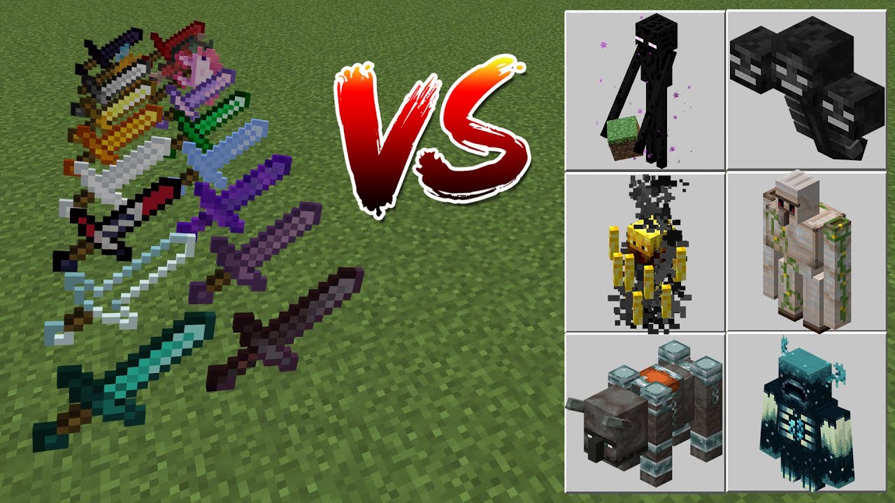 ALL Swords vs Minecraft - Minecraft videos