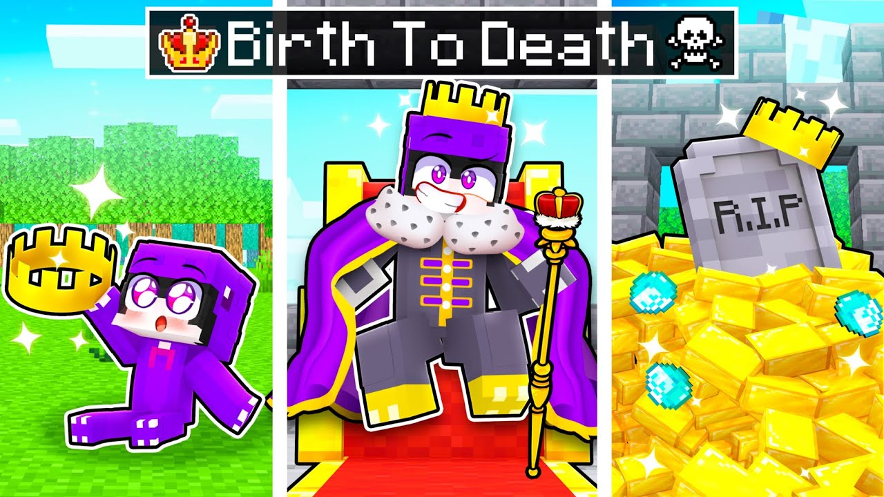 BIRTH to DEATH of a ROYAL KING in Minecraft! - Minecraft videos