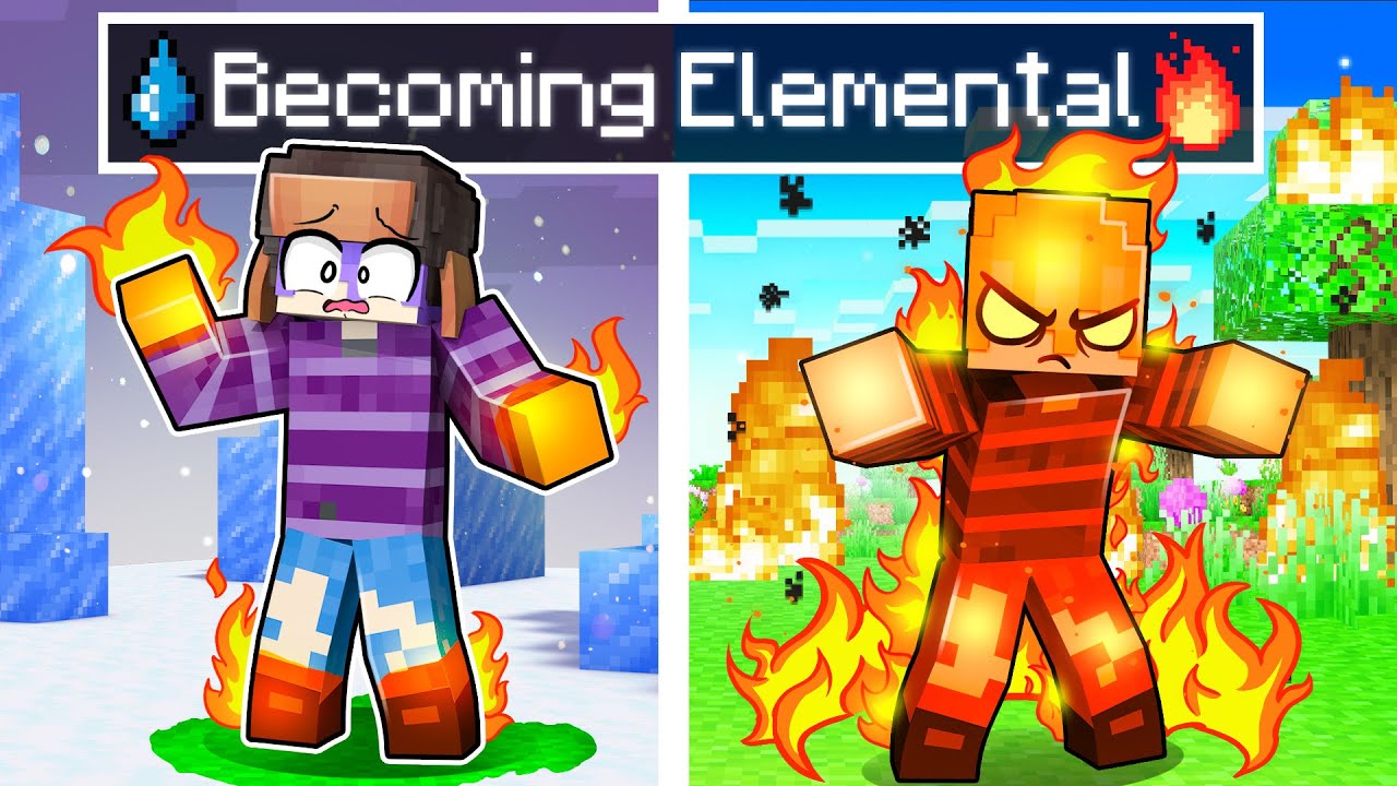 Becoming ELEMENTAL in Minecraft! - Minecraft videos