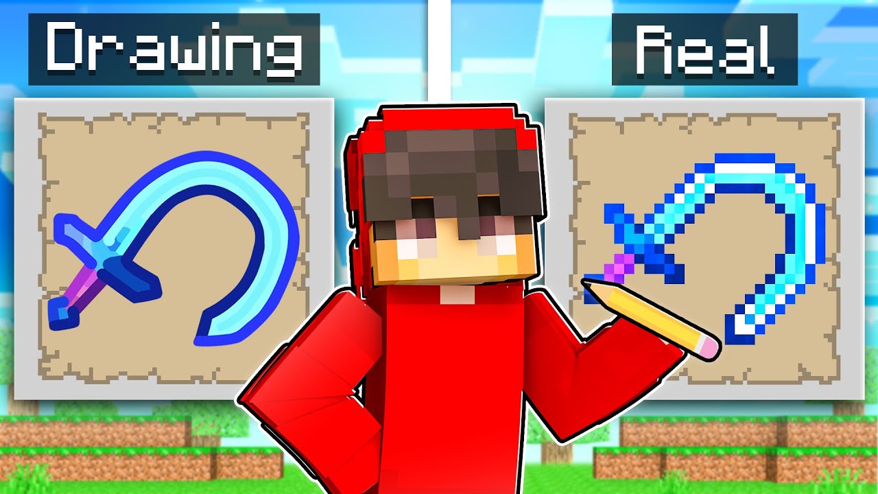 Cash Gets What he Draws in Minecraft! - Minecraft videos