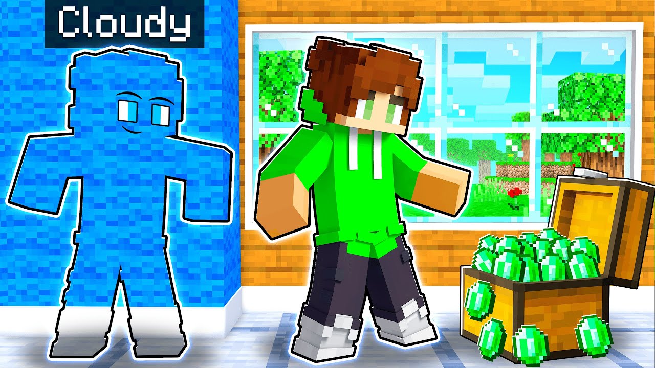 Cloudy Got 100% INVISIBLE in Minecraft! - Minecraft videos