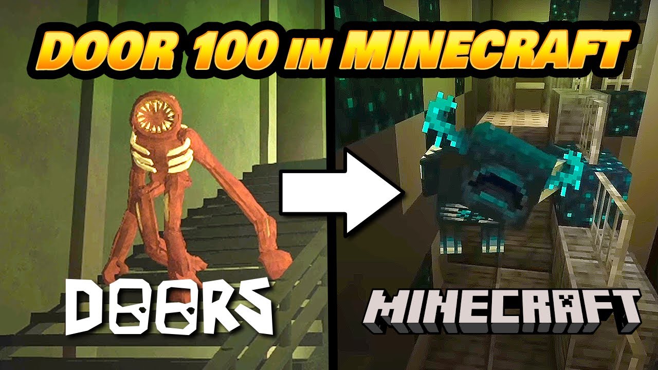 DOORS 100 in Minecraft? DV Reacts - Minecraft videos