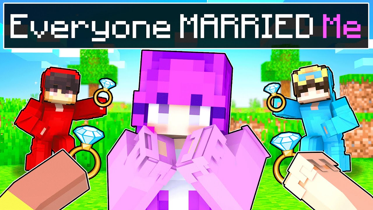 Everyone wants to MARRY ME in Minecraft! - Minecraft videos