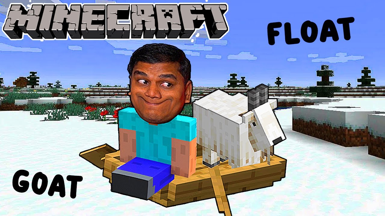 Floating With My Goat in MINECRAFT - Minecraft videos