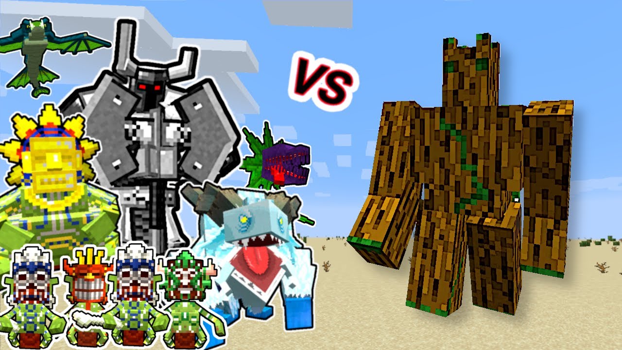 Forest Guardian Vs. Mowzie's Mobs in Minecraft - Minecraft videos