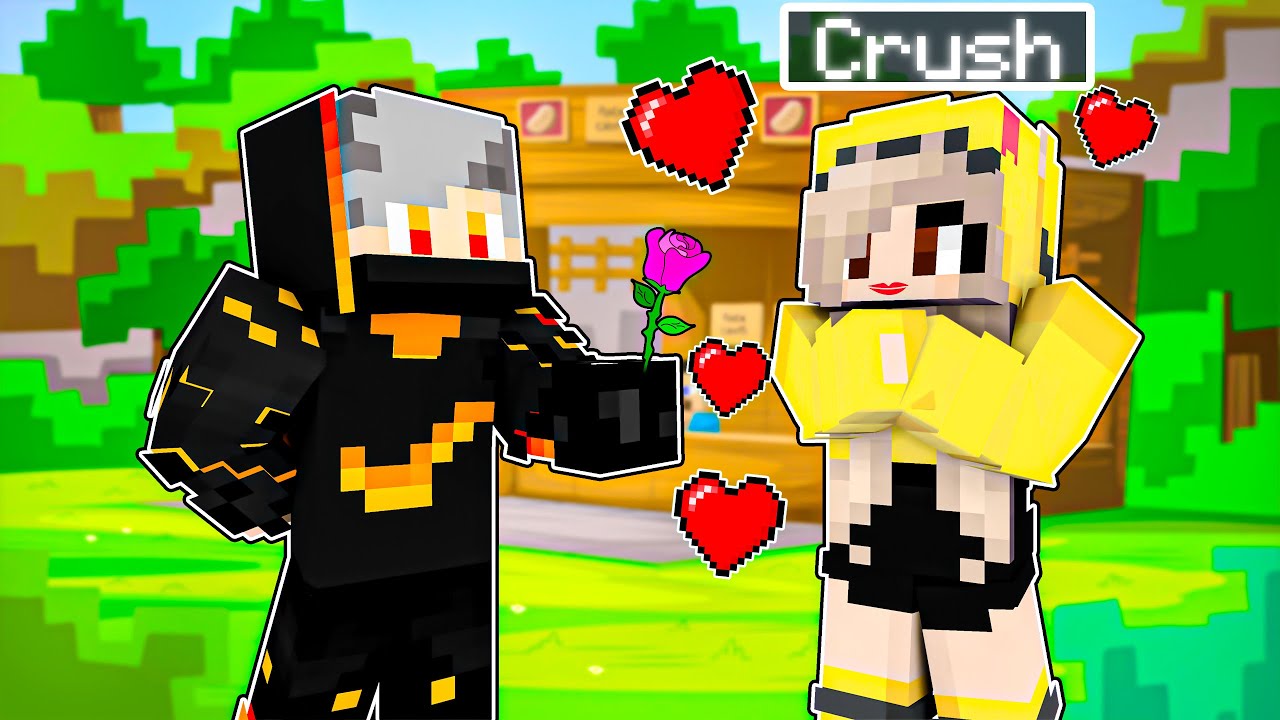 HOW I MET MY CRUSH in Minecraft! (Hindi) - Minecraft videos