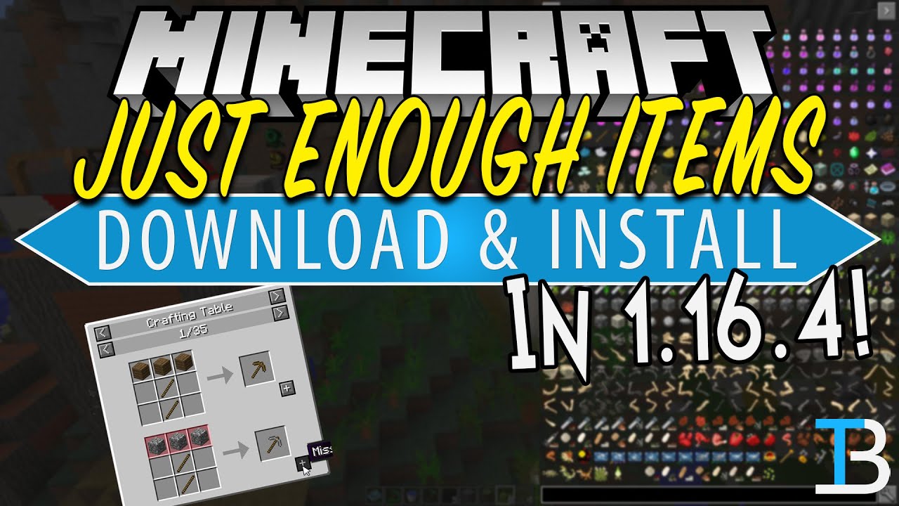 How To Download & Install Just Enough Items in Minecraft 1.16.4 (JEI ...