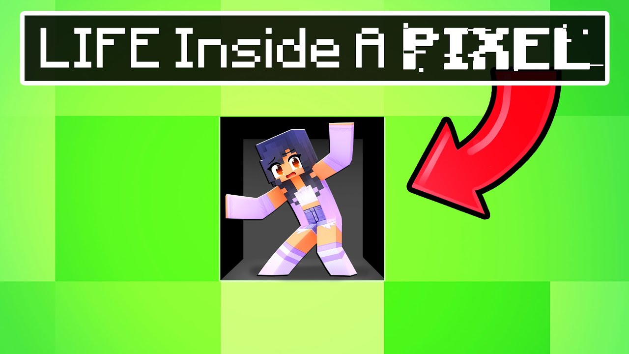 Life inside a PIXEL in Minecraft! - Minecraft videos