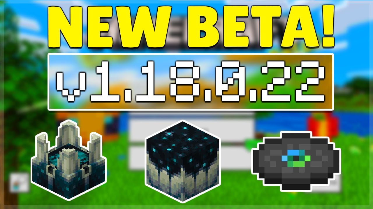 MCPE 1.18.0.22 BETA DEEP DARK BLOCKS ADDED! Minecraft Pocket Edition ...