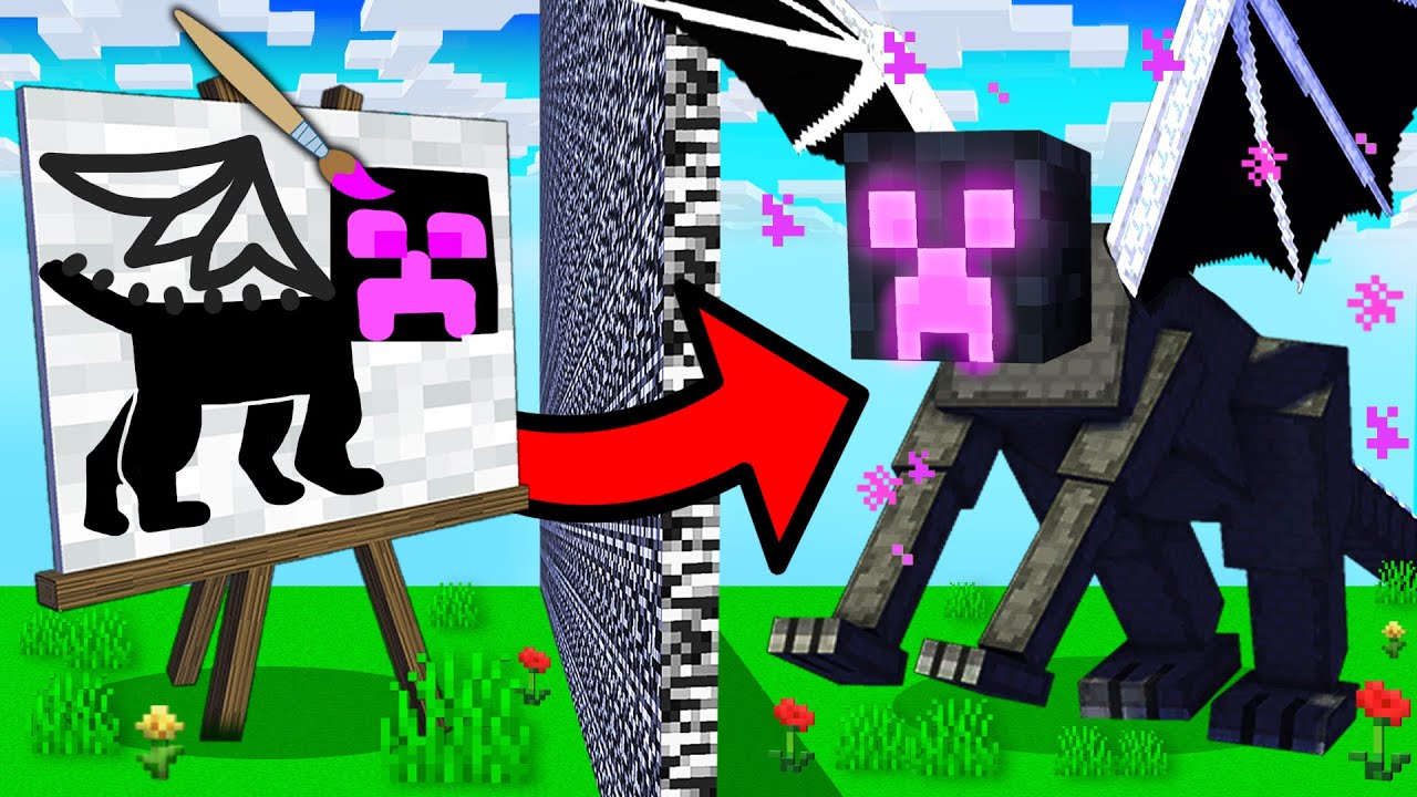 MOB BATTLE, But I Can PAINT ANY MOB! - Minecraft videos