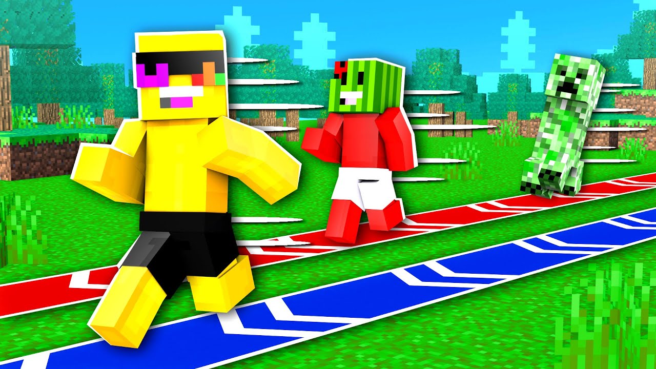 Minecraft BUT We Can Only Walk In A STRAIGHT LINE - Minecraft videos