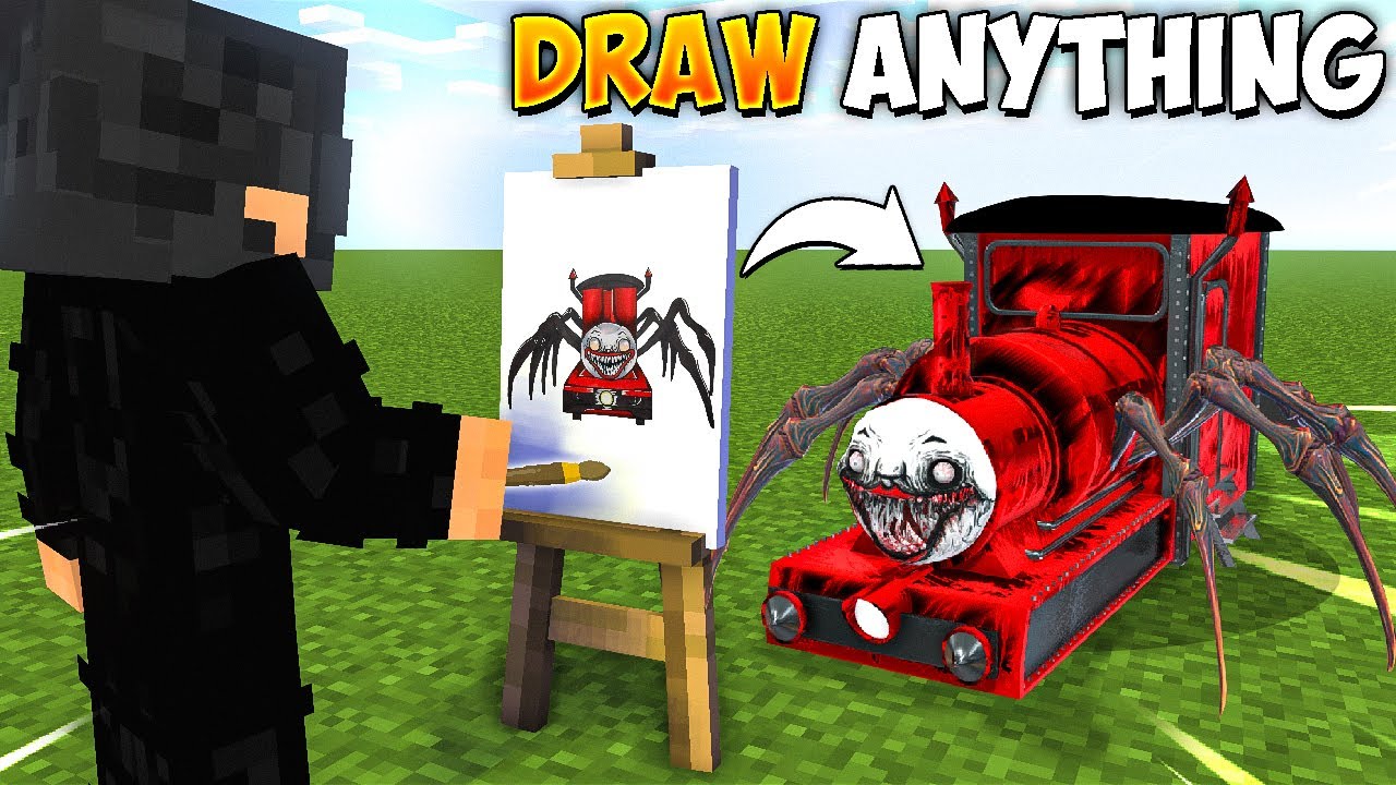 Minecraft But Anything I Draw I Get it... - Minecraft videos