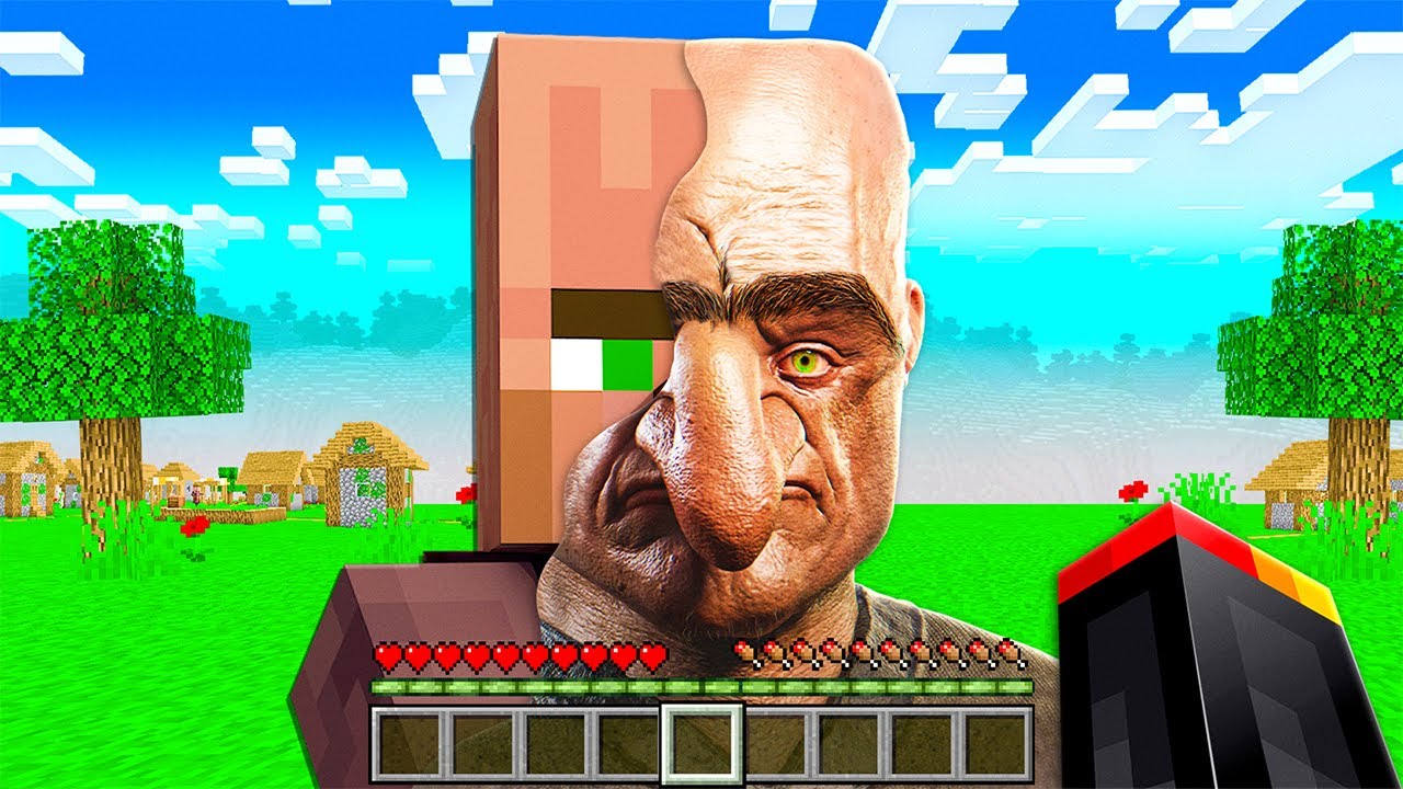 Minecraft But Everything I Touch Turns Realistic - Minecraft videos