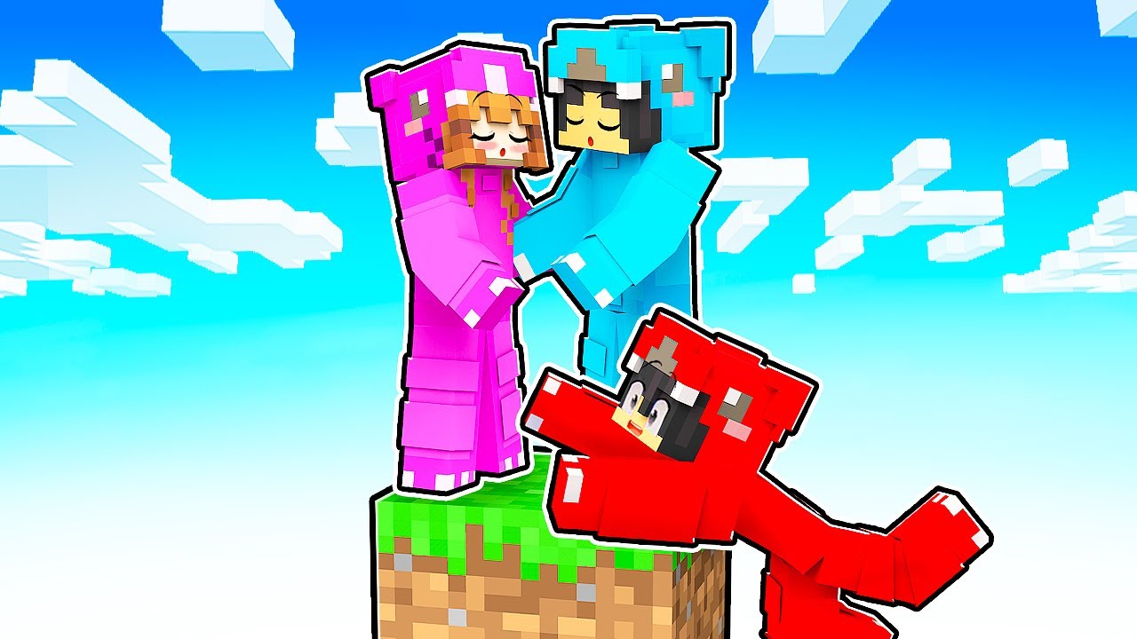 Minecraft But We’re On ONE TINY BLOCK! - Minecraft videos