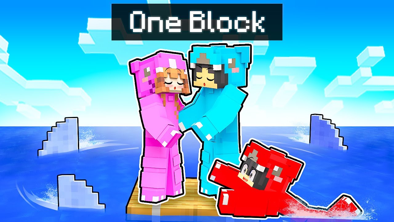 Minecraft RAFT But There IS ONLY ONE BLOCK! - Minecraft videos