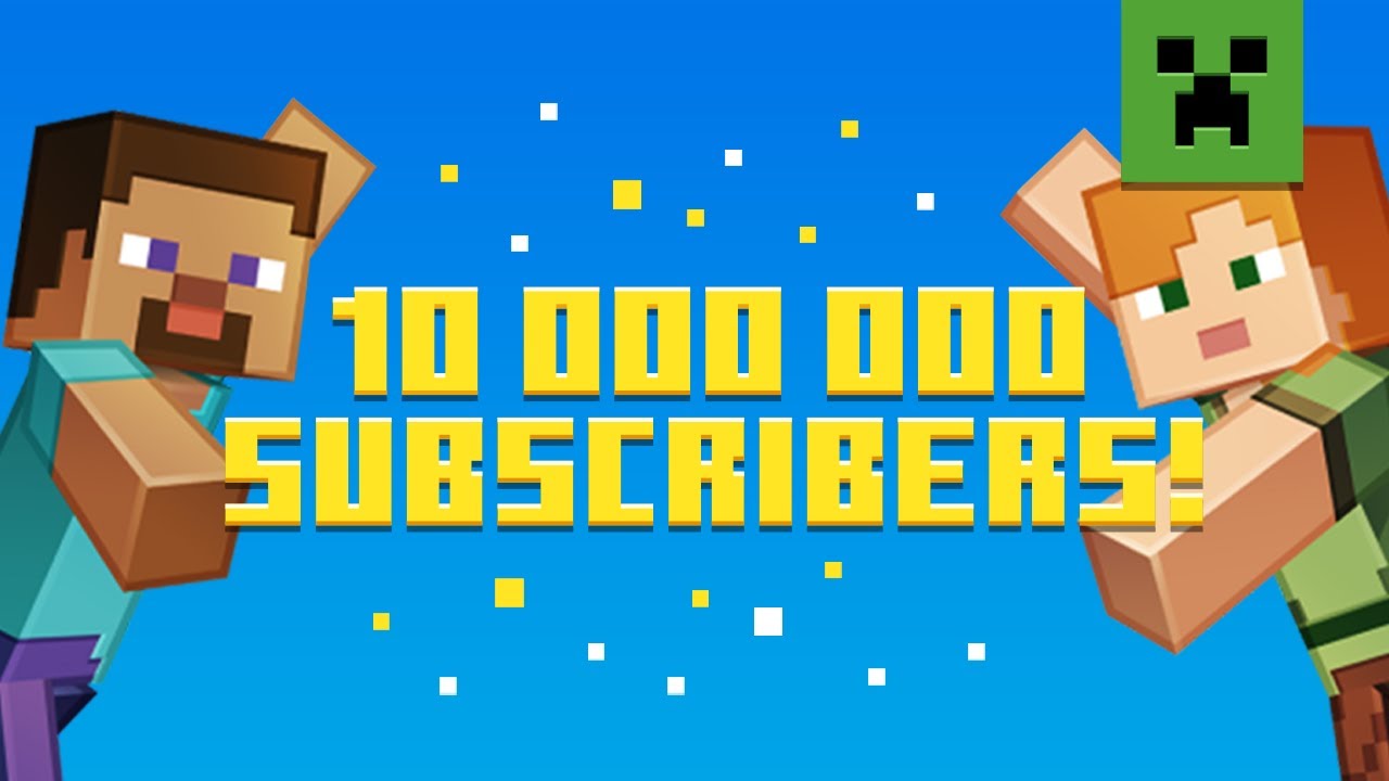 Minecraft Reaches 10 Million Subscribers! - Minecraft videos