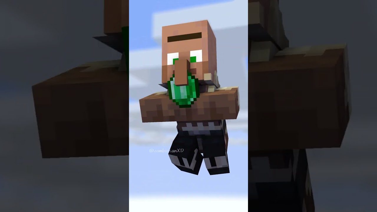 Minecraft Villager Falling2 - minecraft animation #shorts - Minecraft ...