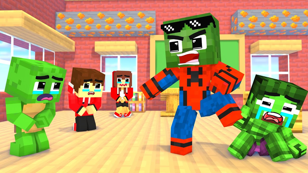 Monster School : Bad SpiderMan Baby vs Hulk x JJ - Minecraft Animation ...