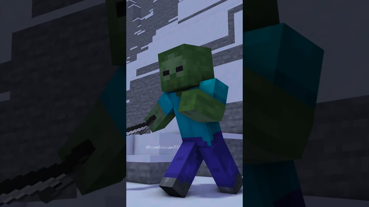My Zombie friend saved me, but this happened - minecraft animation # ...