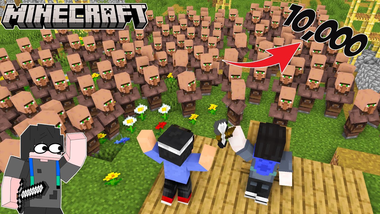 NAG HIRE AKO NG 10,000 VILLAGERS.? | Minecraft JAVA - Minecraft videos