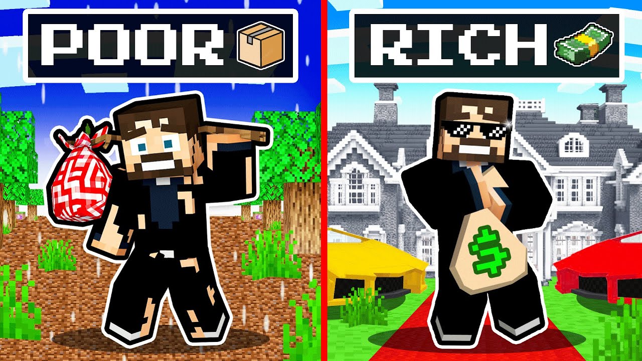 POOR To RICH in Minecraft - Minecraft videos