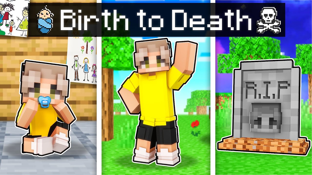 Shady's BIRTH to DEATH In Minecraft! - Minecraft videos