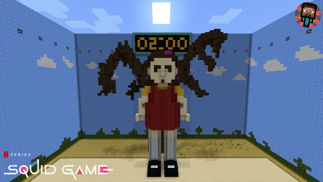 Squid Game: Red Light Green Light in Minecraft!! - Minecraft videos