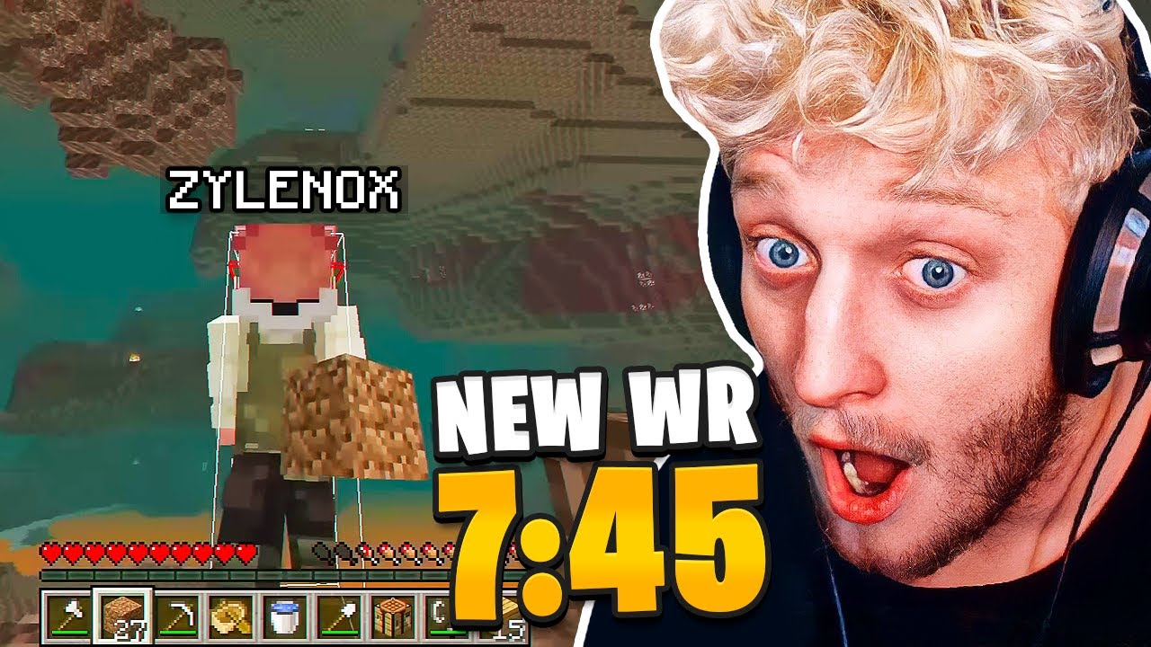 The NEW Minecraft Speedrun World Record (7:45) - Minecraft videos